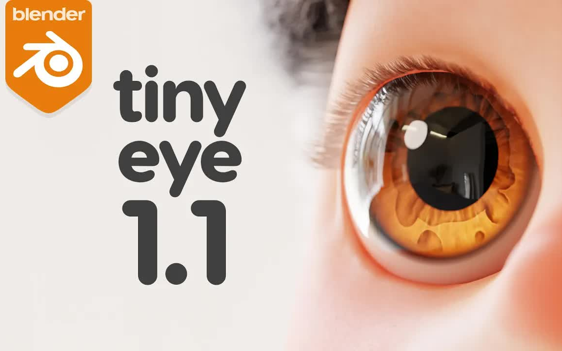 【中字】Blender 卡通眼球分享Tiny Eye 1.1