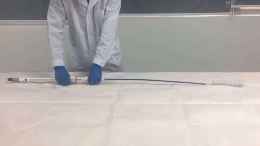 国产(唯强)胸主动脉覆膜支架释放过程