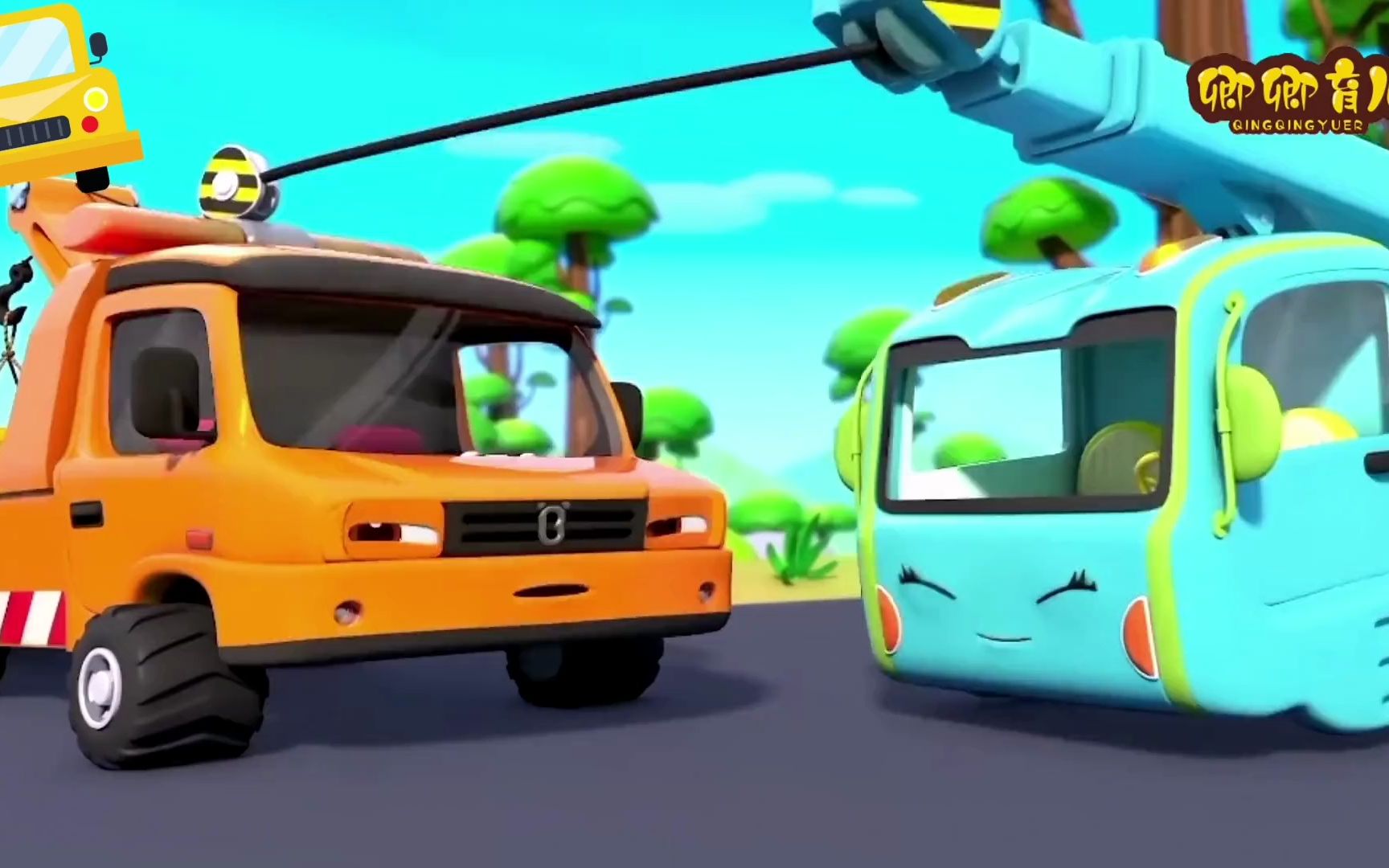 汽车动画—《吊车和拖车》#工程车动画片大全 #工程车动画 #儿童动画...