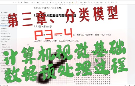 P3-3 第三章分类模型 3.2计算机视觉基础与预训练--数据分批(上)