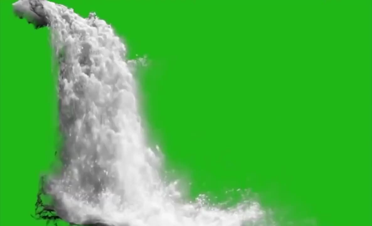 瀑布高山流水视频素材下载, 瀑布高山流水AE模板.