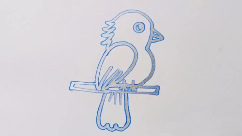 简单易学的亲子小鸟画法, 小朋友乐于尝试的数字简笔画