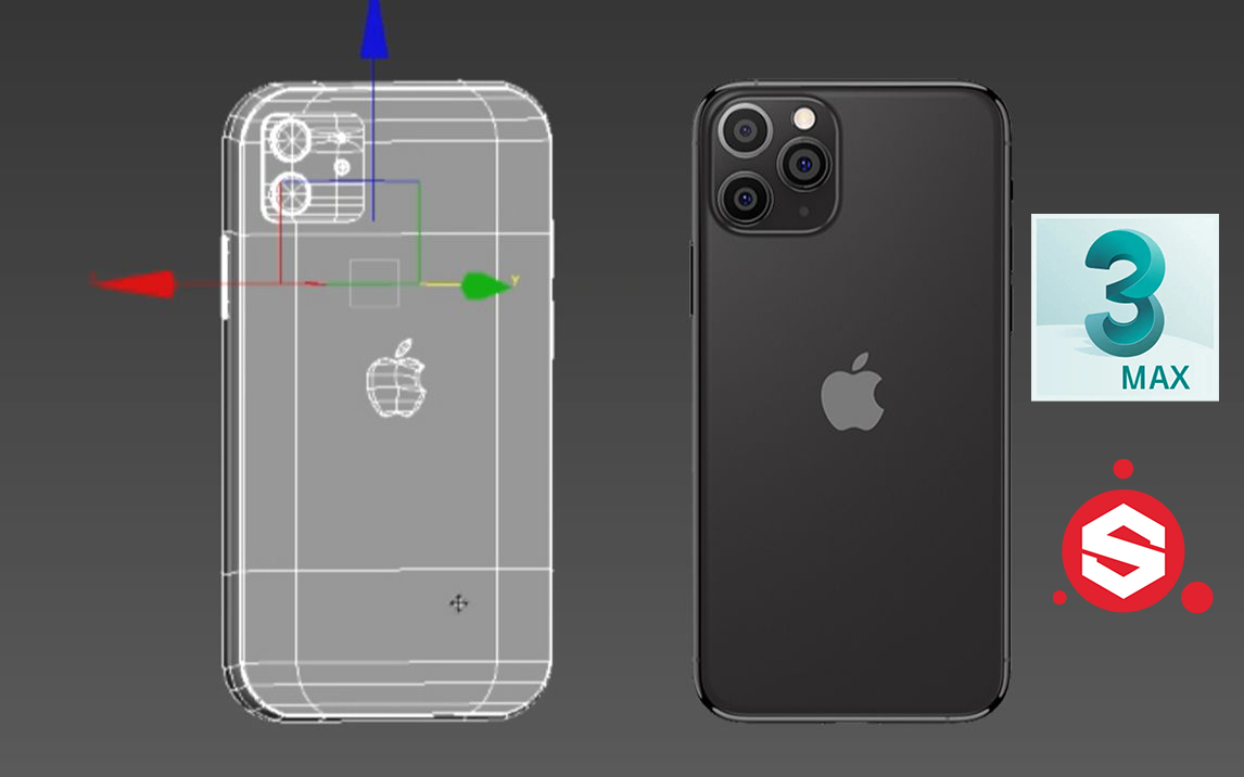 【3dmax入门】iPhone12手机建模 从建模到贴图全流程
