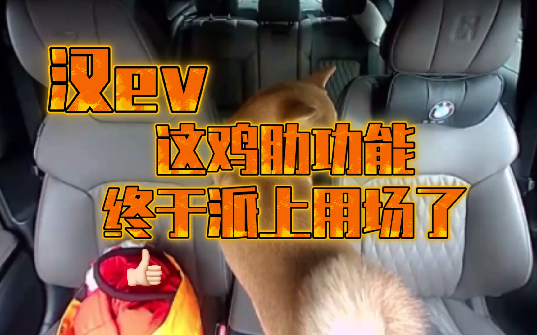 汉ev 这个鸡肋功能终于派上用场了
