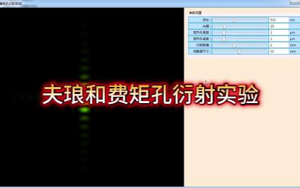 夫琅和费矩孔衍射实验