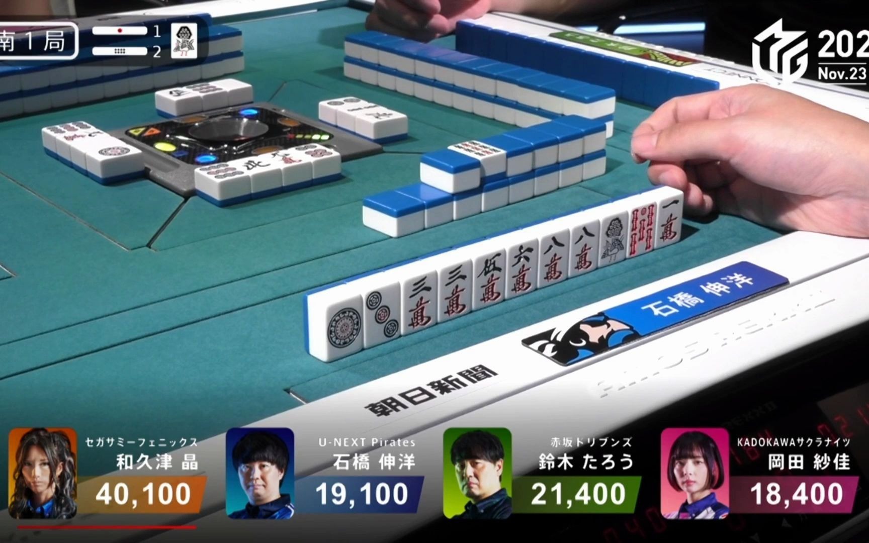 「Mleague名对局」黑色数据流大胜利!1484満貫炸裂!