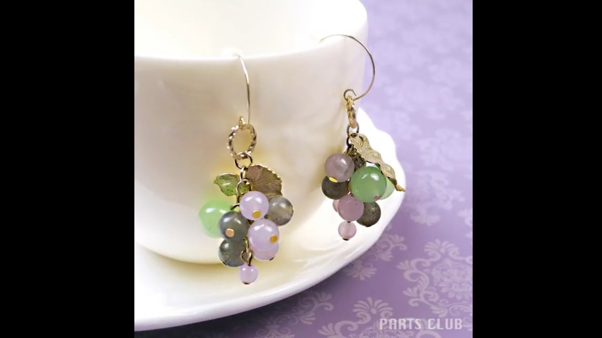 DIY 手工葡萄耳环