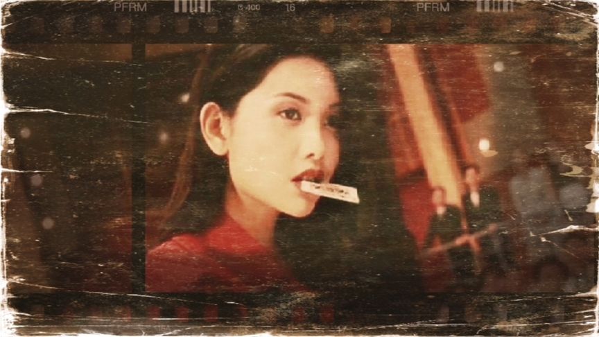 剪映教程,胶片复古风视频连续滚动播放效果,可用作电影开场