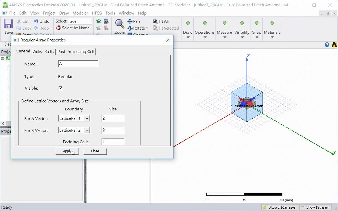 110. How to Create a Regular Antenna Array Mode