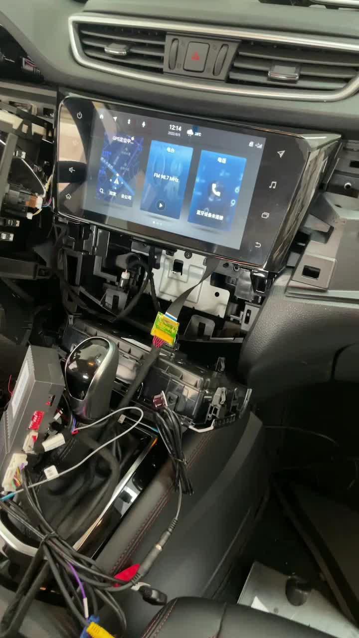 22款日产逍客,360度全景影像安装,首先测试不出图像