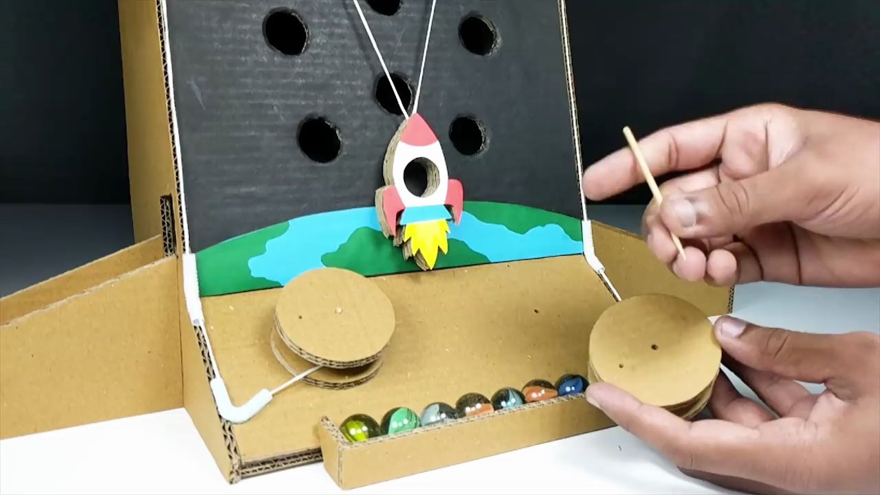 【瓦楞纸】做一个手工的登月游戏机