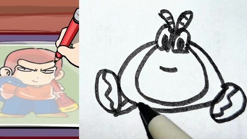 画画的时候,创意简笔画,儿童画,少儿创意美术