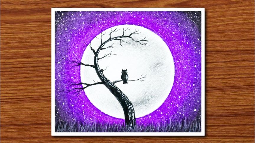 简单的蜡笔作画展示,一看就会,聪明的你是不是学会了呢?