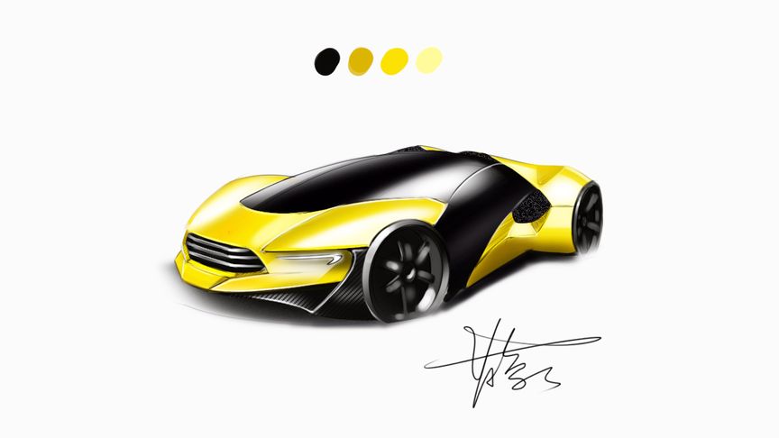 PS汽车007几分钟就可以画出一辆超级跑车长什么样