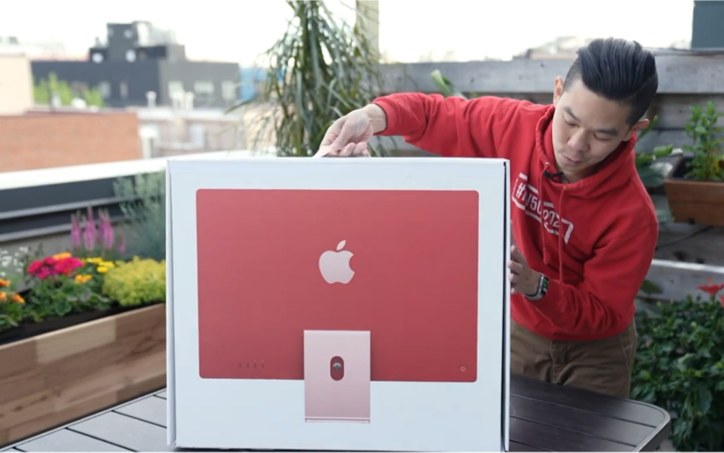 2021款彩色苹果iMac M1拆箱和初看