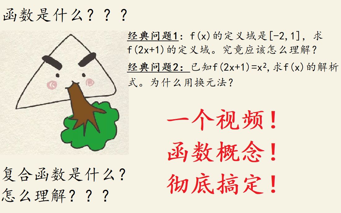 【夏老师的基础精讲】函数的概念一个视频搞定