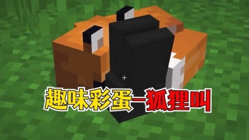 我的世界:那些隐秘的趣味小彩蛋,狐狸叫不是狐狸叫