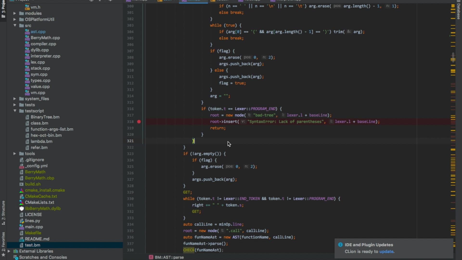 从零制作自己的语言解释器0x4-语法树构建2-表达式构建+if语句构建