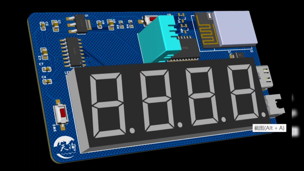 【跟风】B站粉丝数量&温湿度实时显示器 主控esp01s