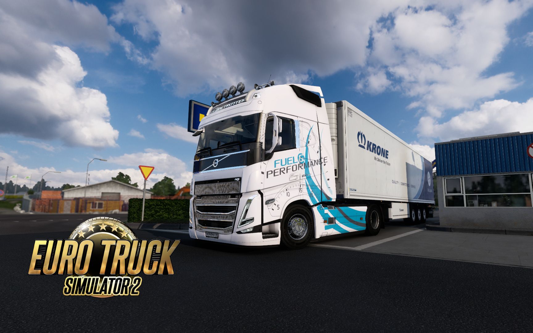 ...沃尔沃FH2020向林雪平运送盆栽花朵 | 欧洲卡车模拟2:驾驶实况 3#