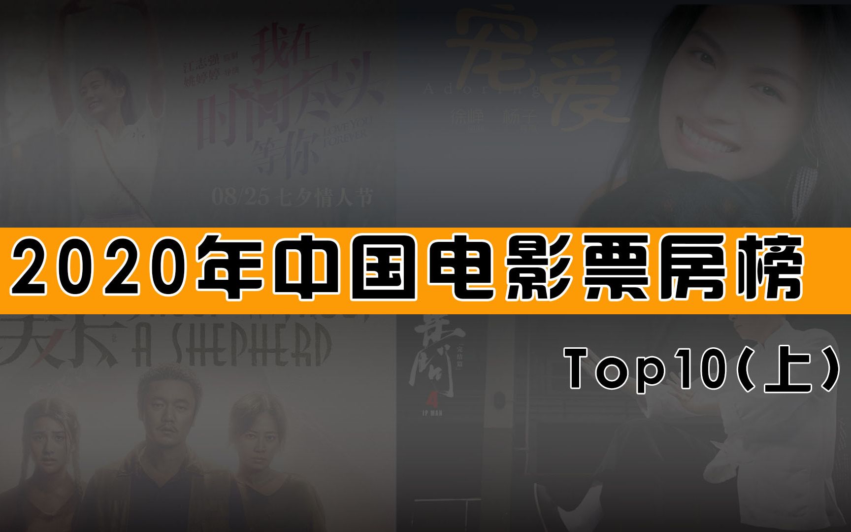 2020年中国电影票房榜Top10,看你喜欢的上榜了吗