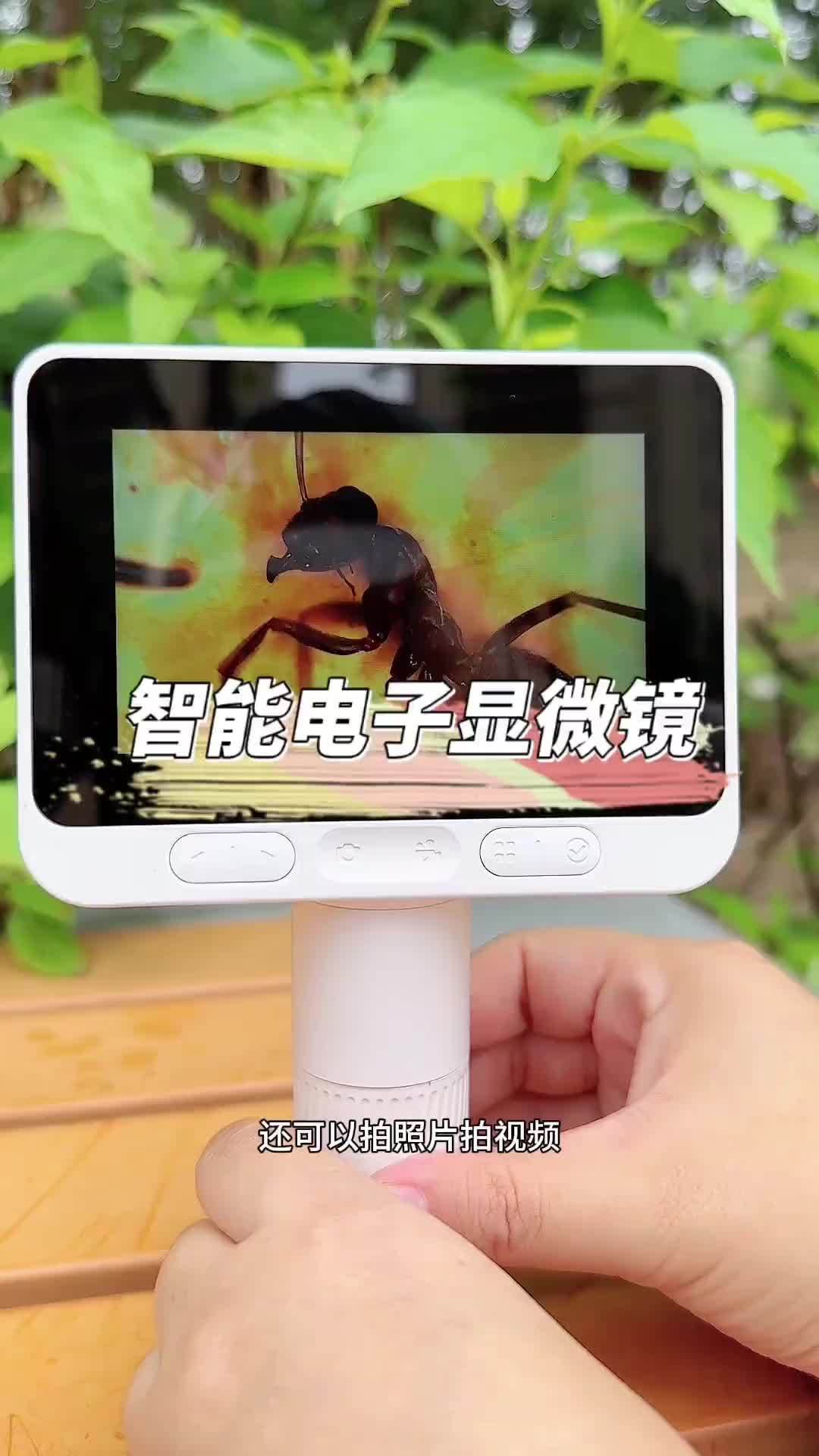 这个智能显微镜太好玩了,可以让孩子直观看到神奇的微