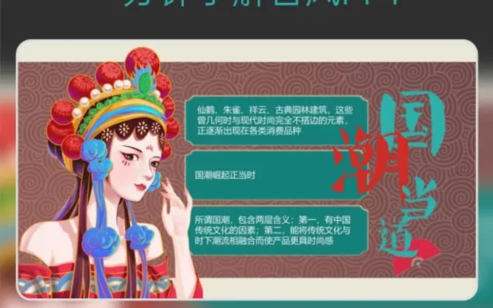 国潮当道,一分钟看完古风PPT发展历程!