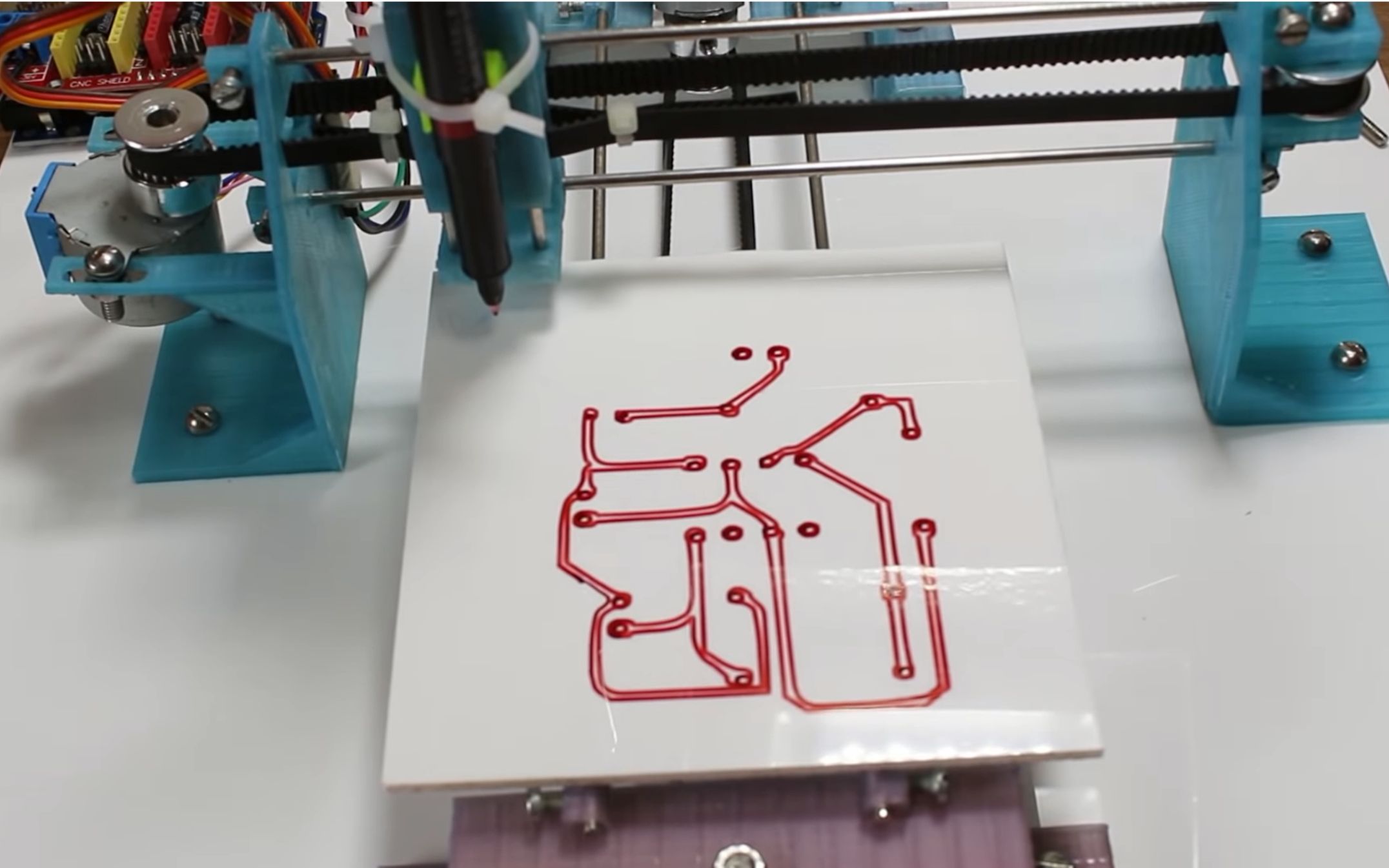 利用Arduino将激光雕刻机变成导电墨水绘图机