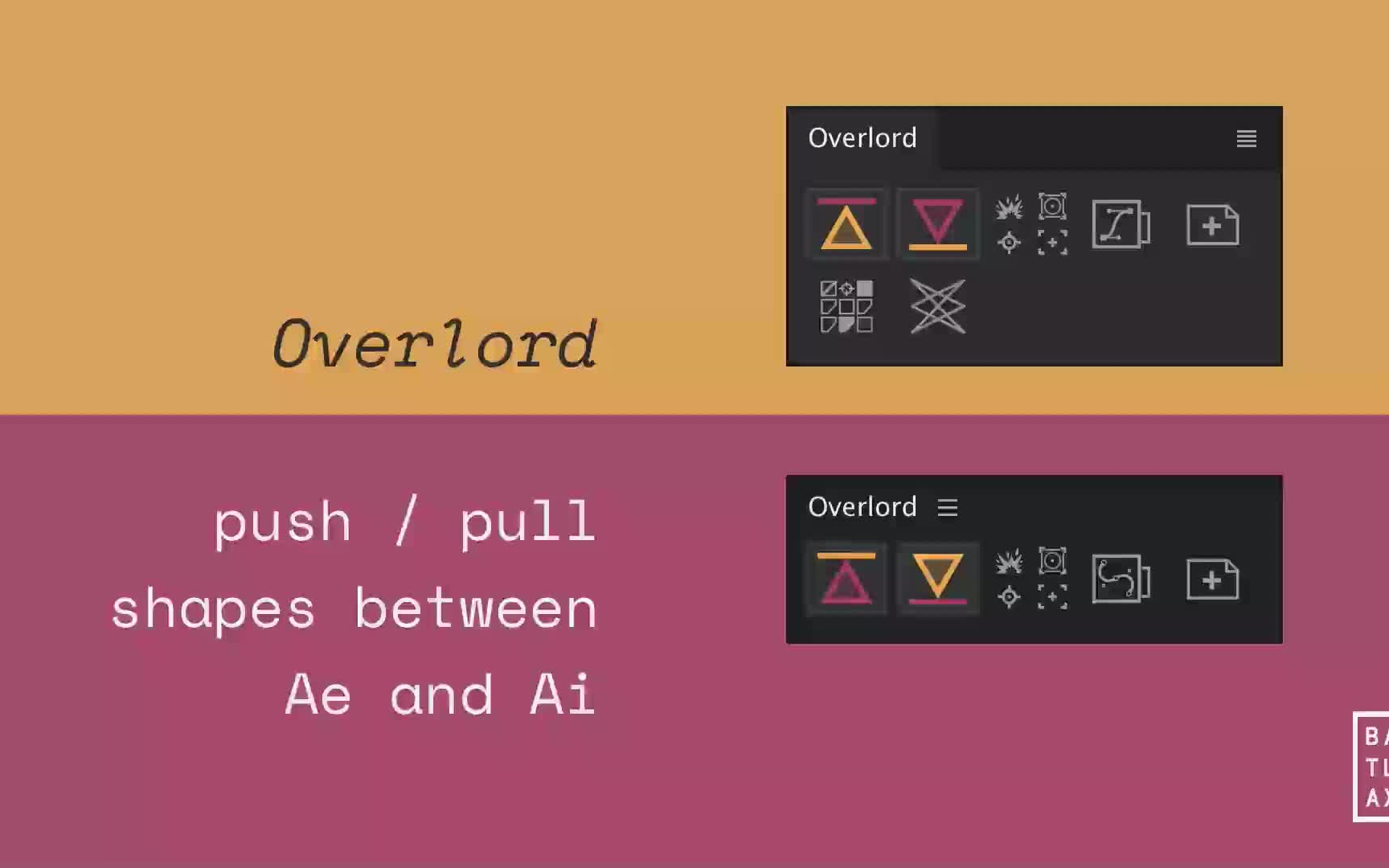 AE+AI图形层桥接转换脚本 Overlord使用教程【附插件】