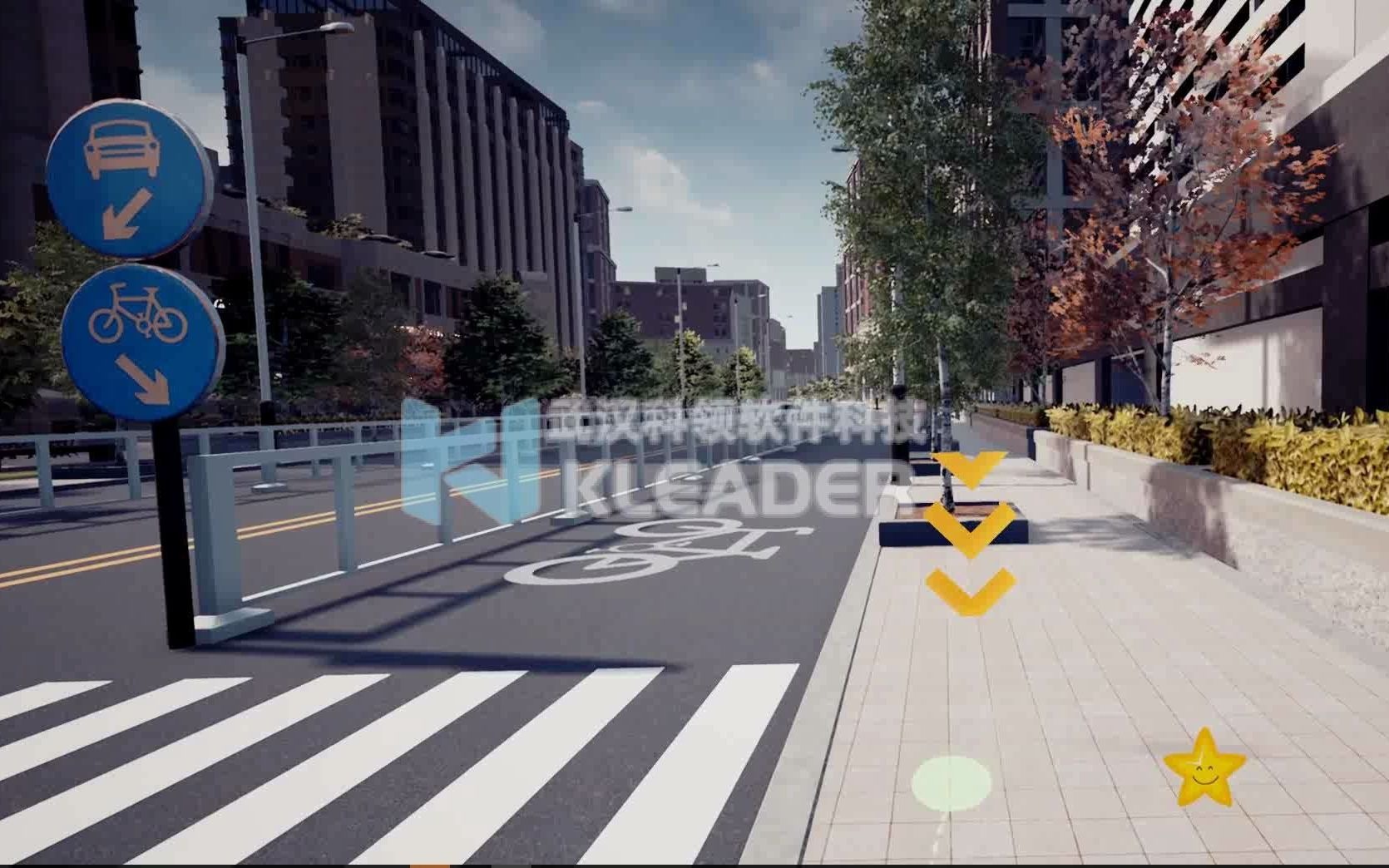 VR交通安全模拟体验-4场景通自行车安全骑行酒驾行人交通安全公交...