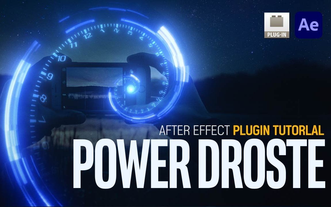 AE插件-螺旋变形无限循环视觉特效 Power Droste