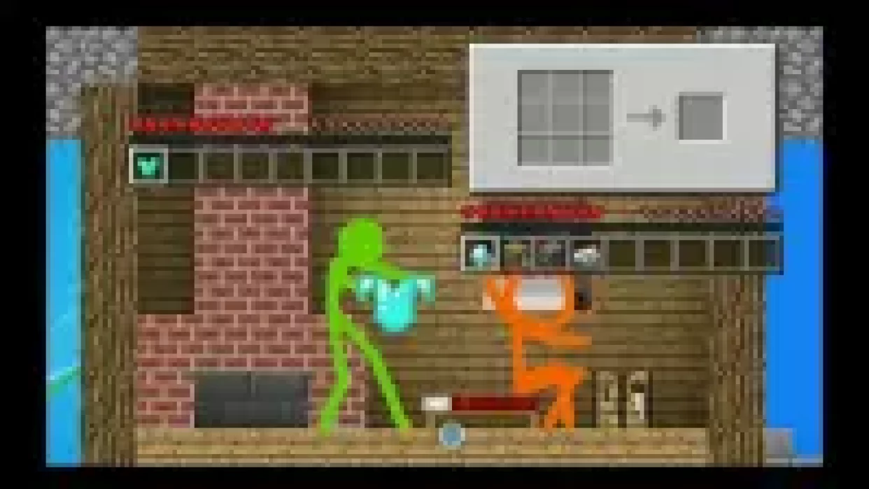 我的世界火柴人动画第一集大战him