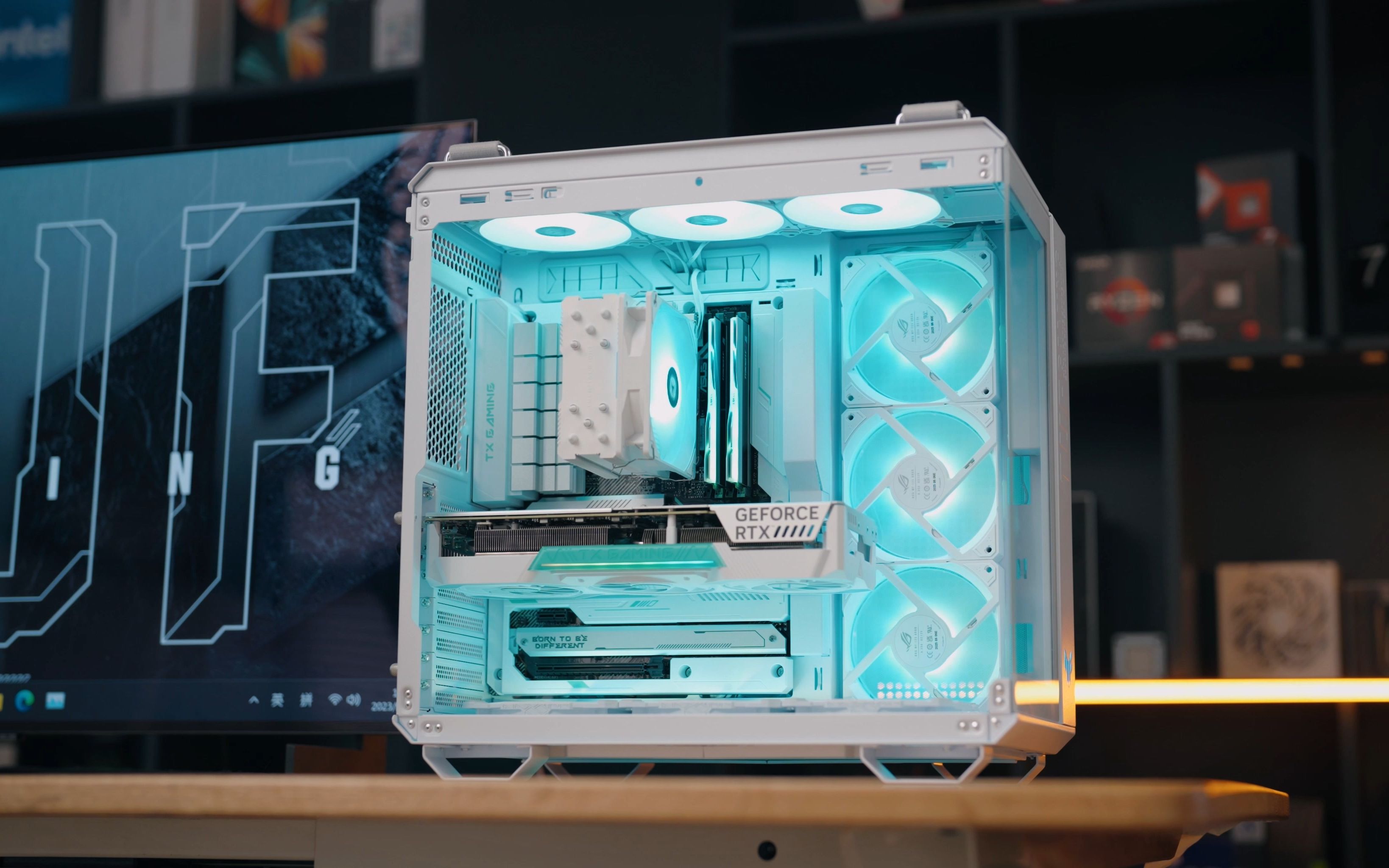 8000元的华硕天选背插套装体验!【GT502 BTF+天选B760 BTF+天选...