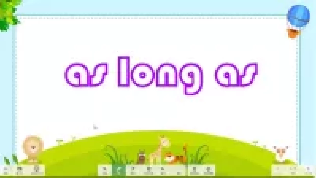 as long as需要掌握的两种用法和完全不同的两种含义