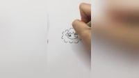 超简单小绵羊画法#简笔画