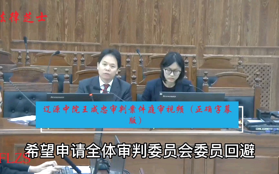辽源中院王成忠案审判视频(上)(中文字幕)