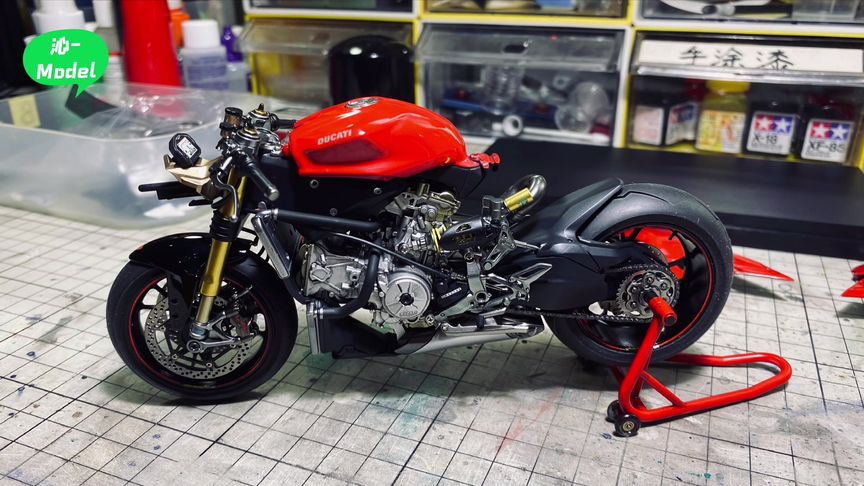 田宫 杜卡迪 1199 1/24#模型 #模型制作 #摩托车