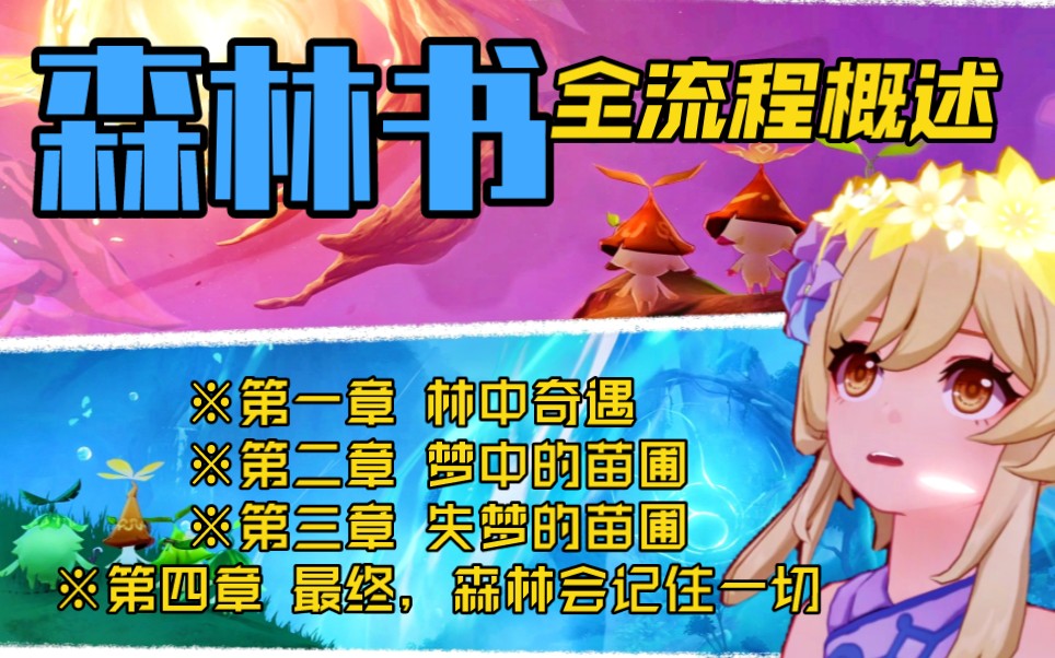 原神:3.0须弥“森林书”任务全流程概述!森林会记住一切!_原神