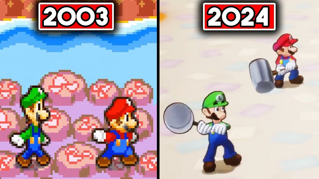 《马里奥&路易吉》游戏系列进化史 2003 GBA 1代~2024 NS兄弟齐航...