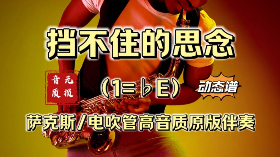 【动态谱】挡不住的思念_无损音质•原版伴奏(1=♭E)