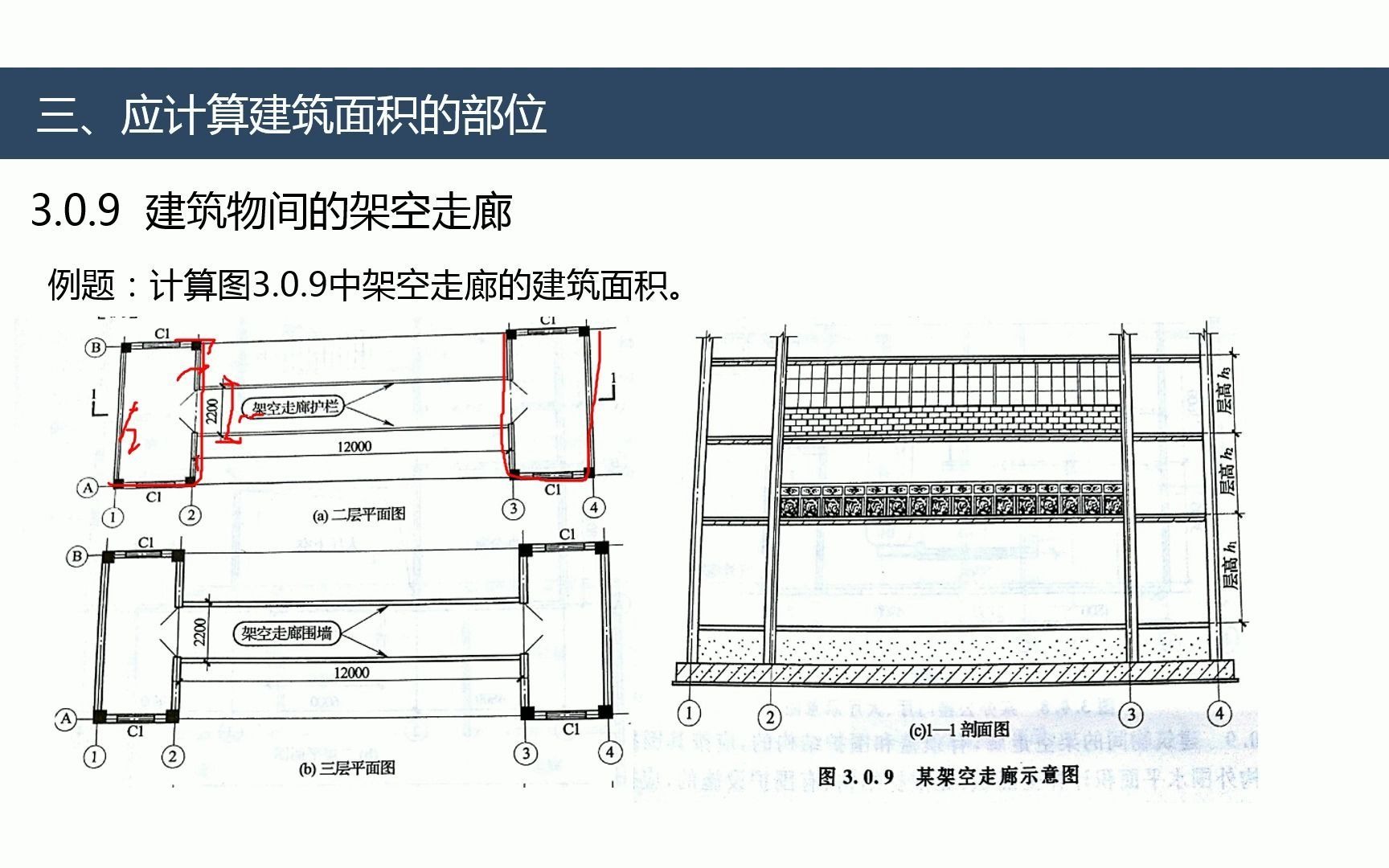 建筑物间的架空走廊,如何计算建筑面积?