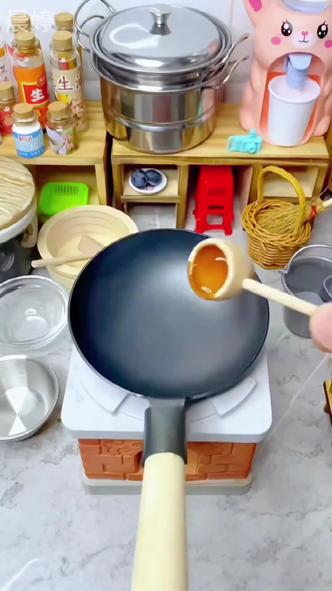 迷你厨房真煮版,让孩子放下手机,在家体验做饭的过程,收获乐趣!#迷你...