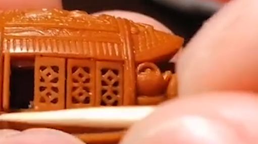 原来《核舟记》是真的!在核桃上雕刻,窗户还能动