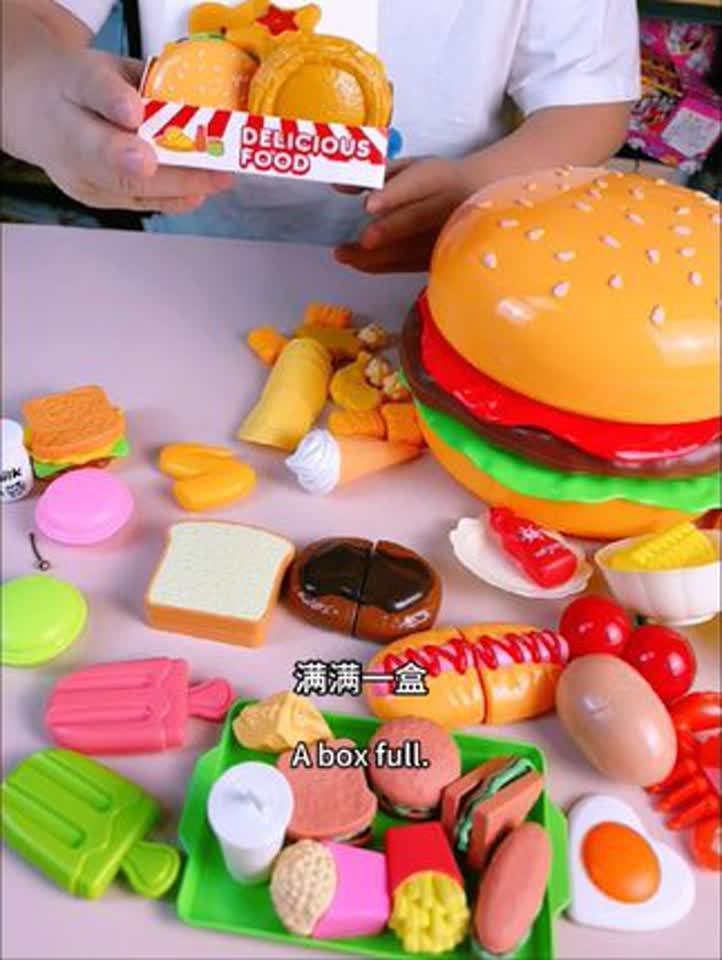 西瓜哥的汉堡店东西特别全 #儿童益智玩具 #玩具推荐 #儿童礼物