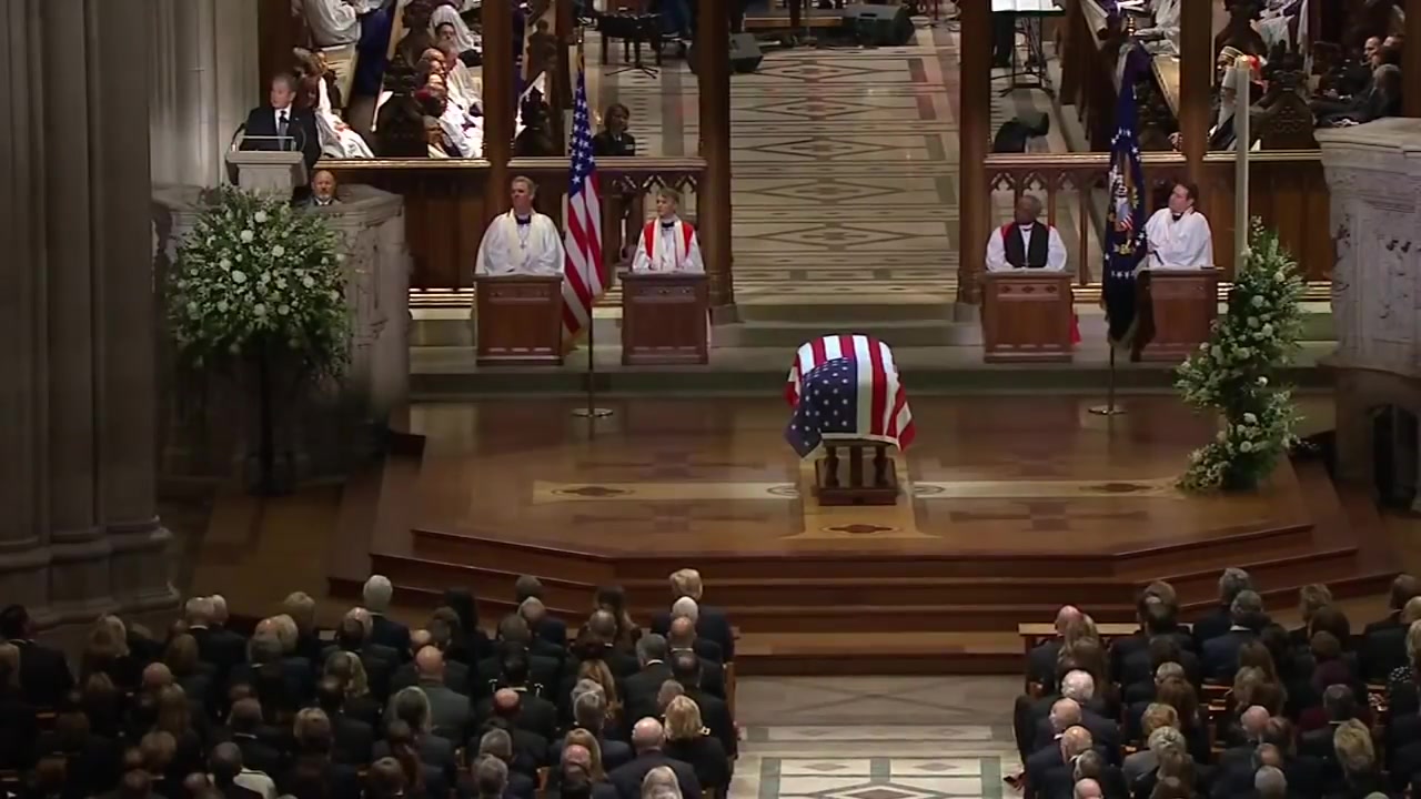 小布什在老布什葬礼的讲话 | George W. Bush's eulogy for his father