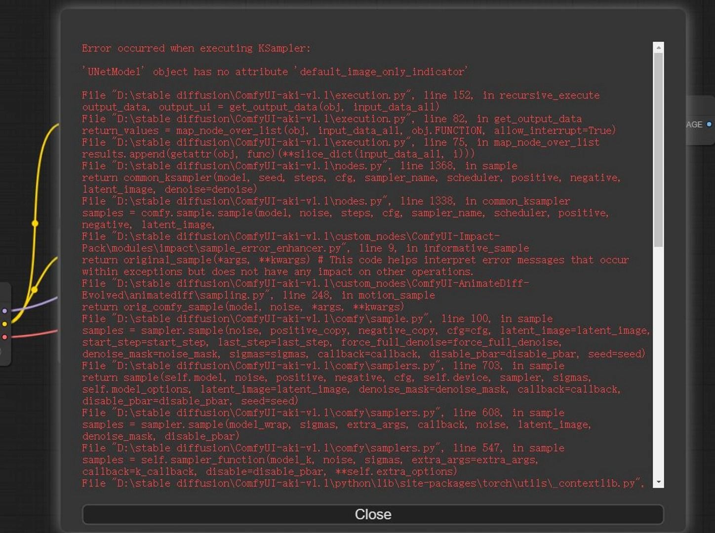 Comfyui KSampler采样器紫了,运行不了的问题?解决了!