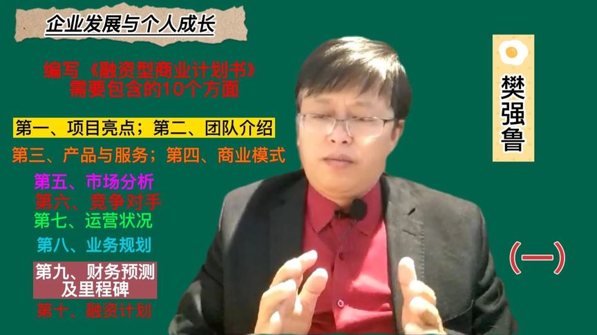打造百年企业:写《融资型商业计划书》需要包含的10个要点(一)