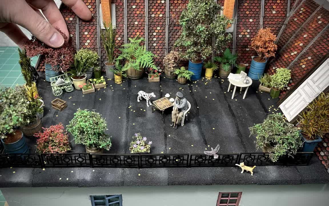 【场景模型——屋顶花园立体模型】【中字】【Art Models】