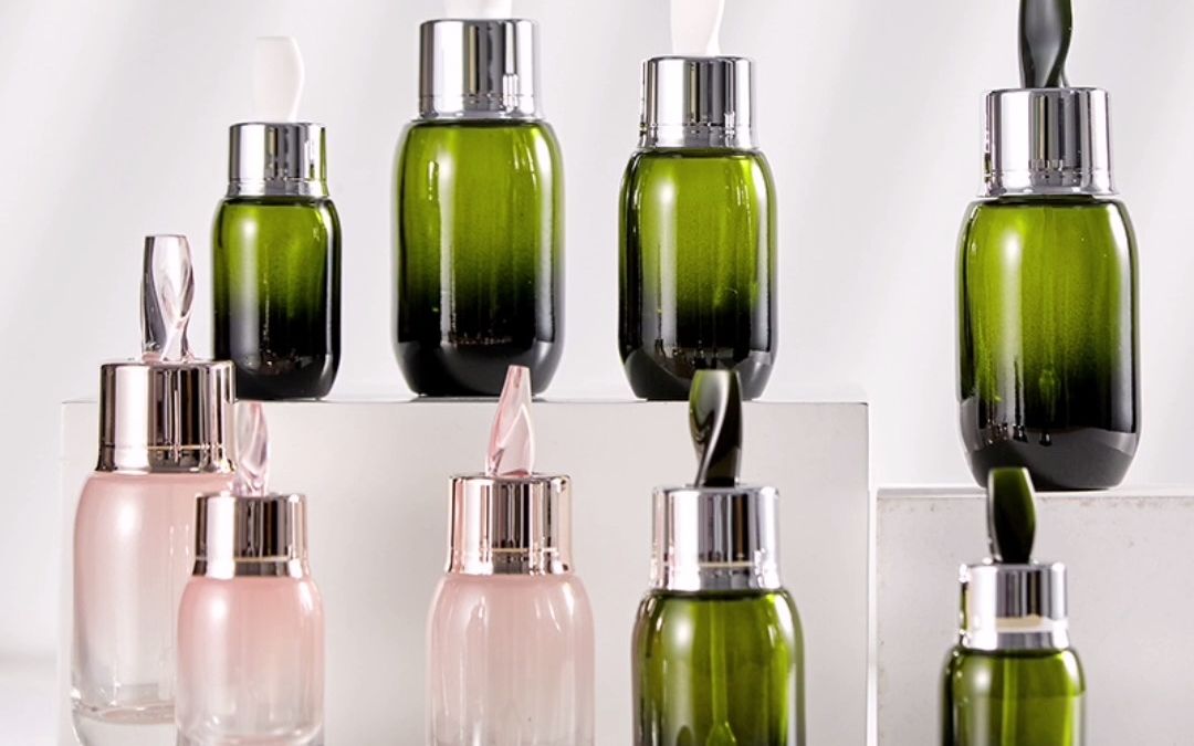 ...彩妆玻璃原液瓶子精油空瓶代加工OEM贴牌,化妆品精华液滴管瓶工厂