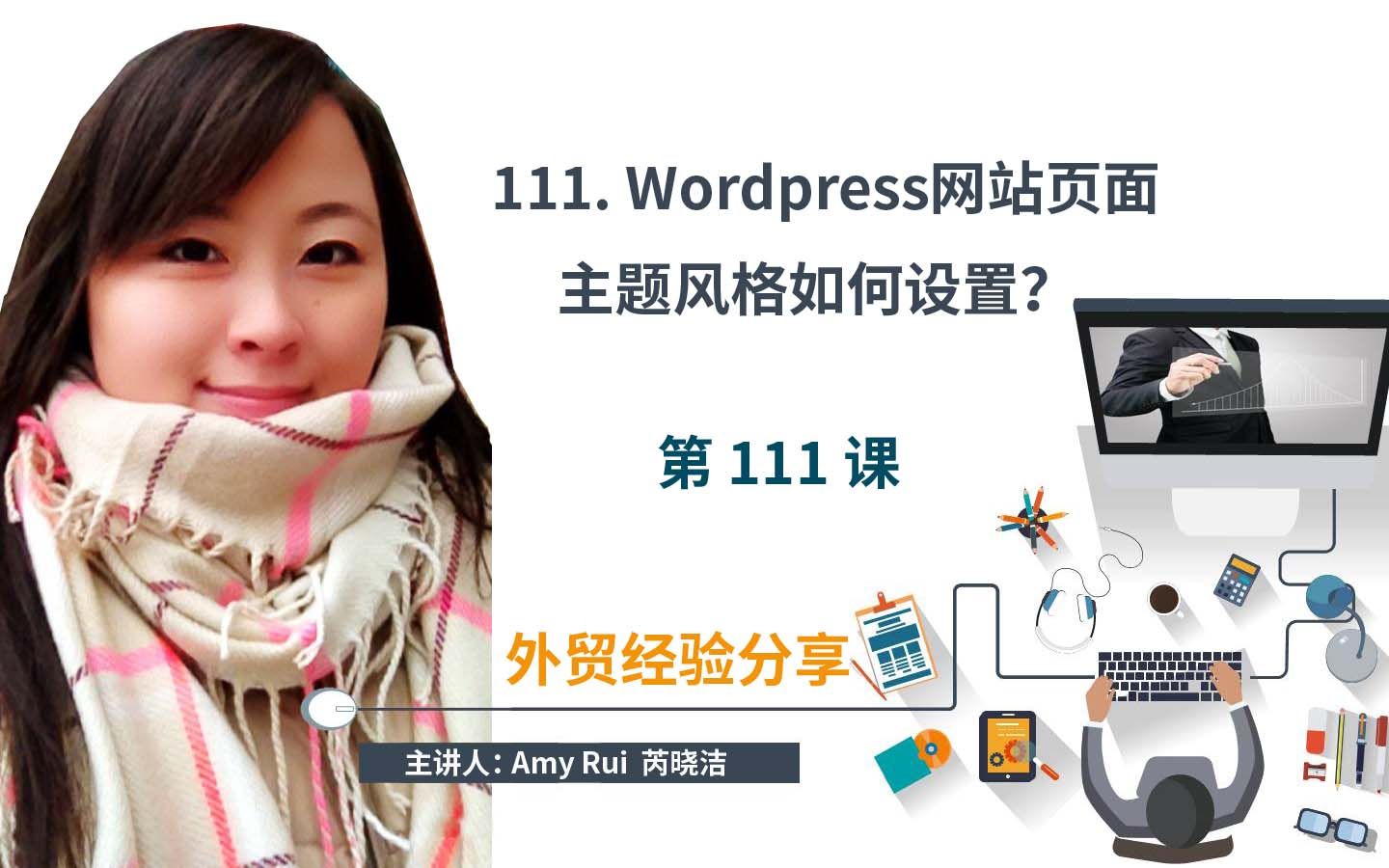 第111课:Wordpress网站页面主题风格如何设置?(主题)